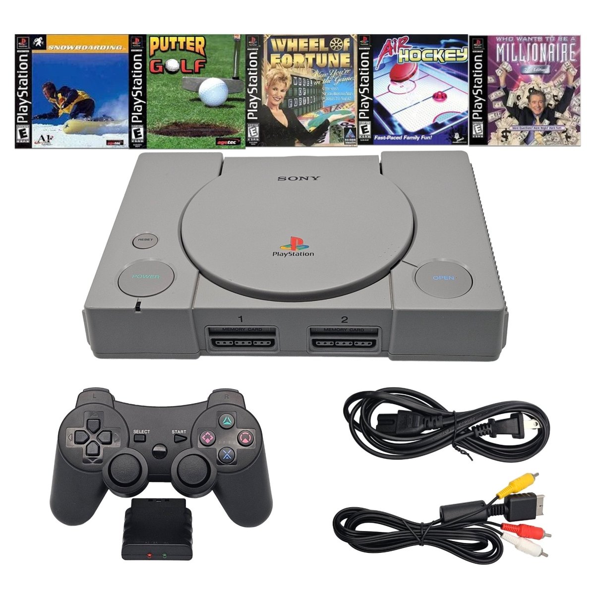 1996 - Sony: PlayStation 1 with Wireless Controller + One Game Bundle ...