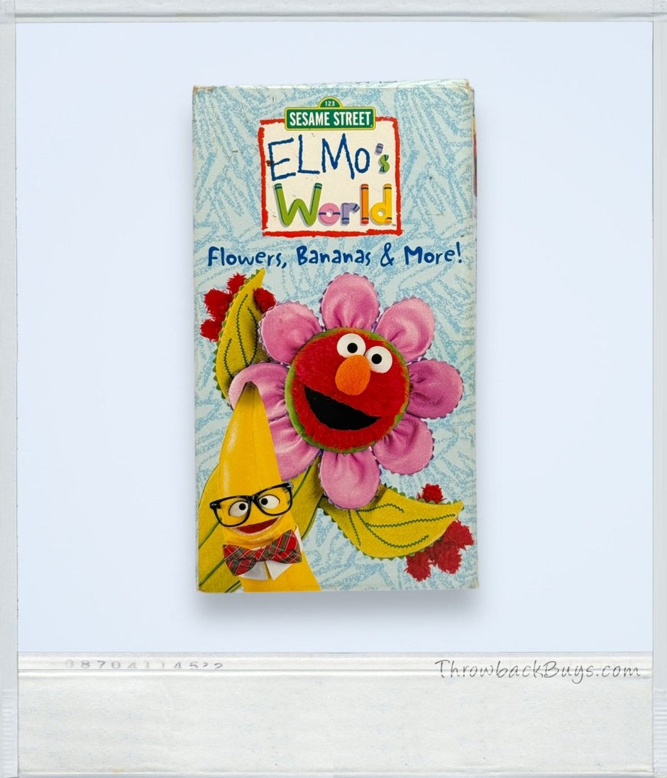 2000 - Elmo's World: Flowers, Bananas & More! VHS – ThrowbackBuys